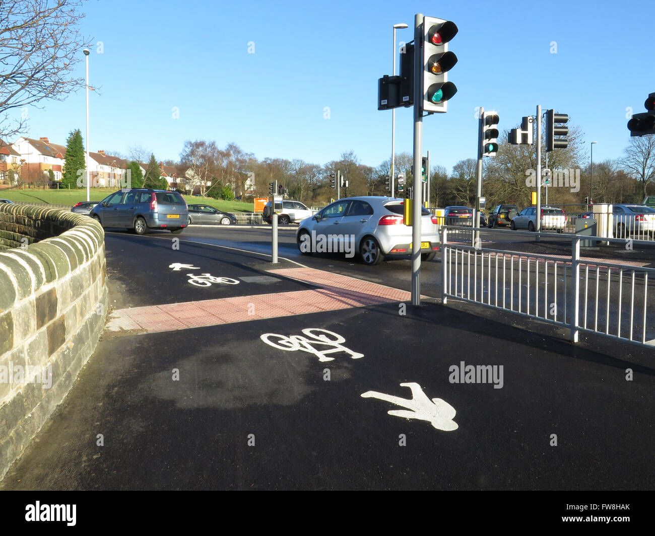 Leeds cycle lane hi-res stock photography and images - Alamy