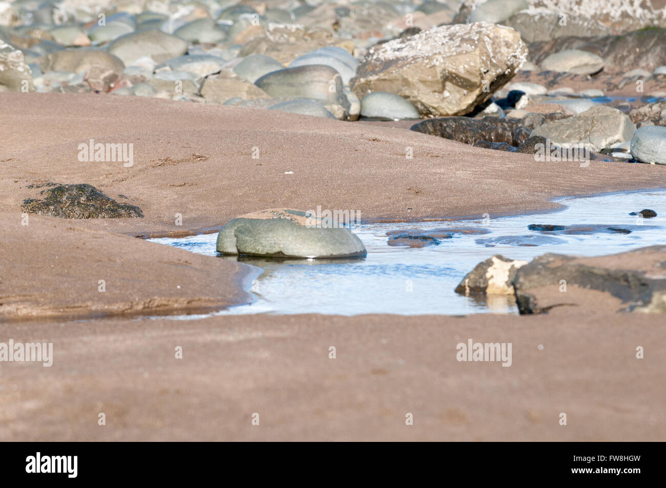 Water stream beach hi-res stock photography and images - Alamy