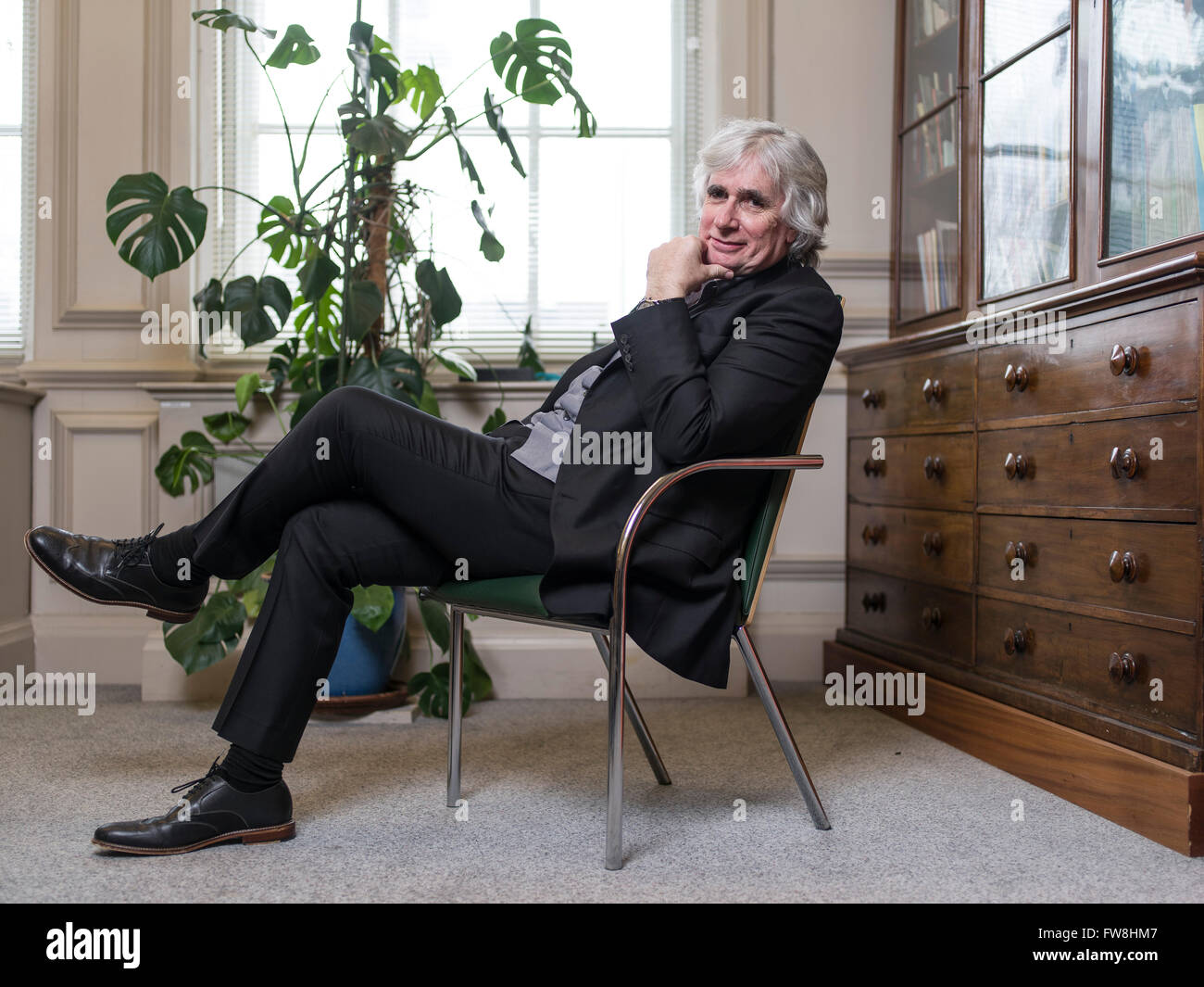 Portrait of writer Phil Redmond at the Museum of Liverpool Stock Photo ...