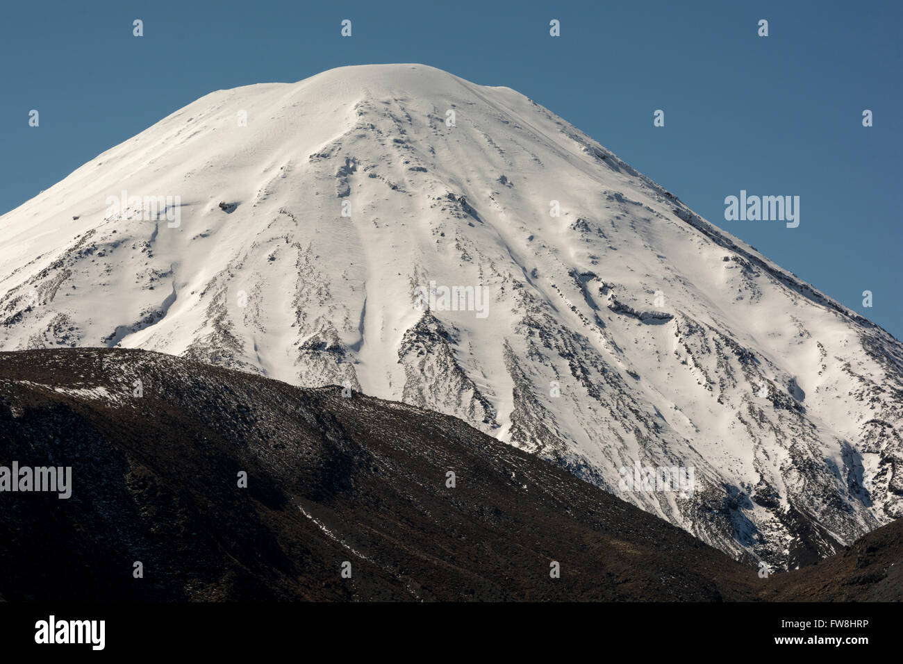 Impressive stratovolcano Ngauruhoe is the youngest of the active ...