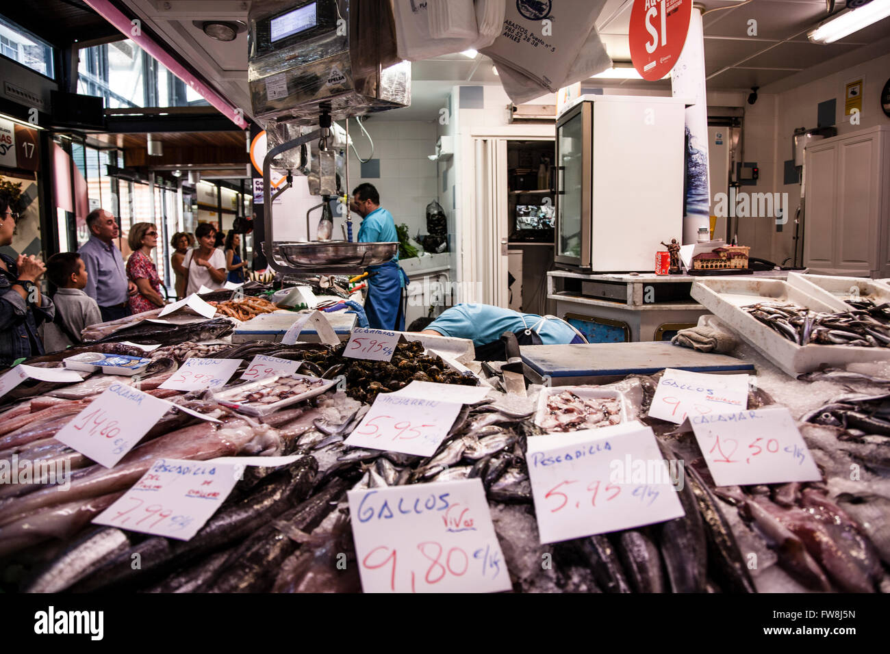 Fish Market. Aviles, Asturias Stock Photo - Alamy