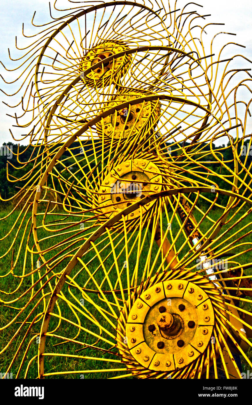 Hay rake farm machinery equipment hi-res stock photography and images ...