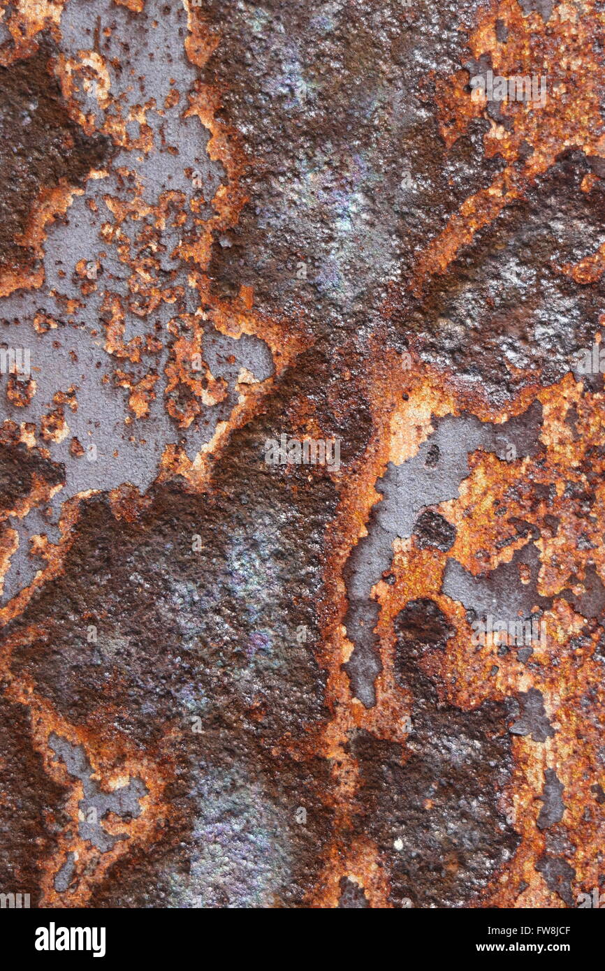 Red metal rust texture of a grave in Paris Stock Photo - Alamy