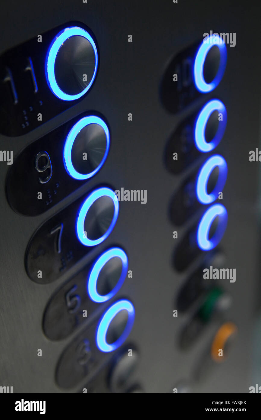 Lift buttons hi-res stock photography and images - Alamy