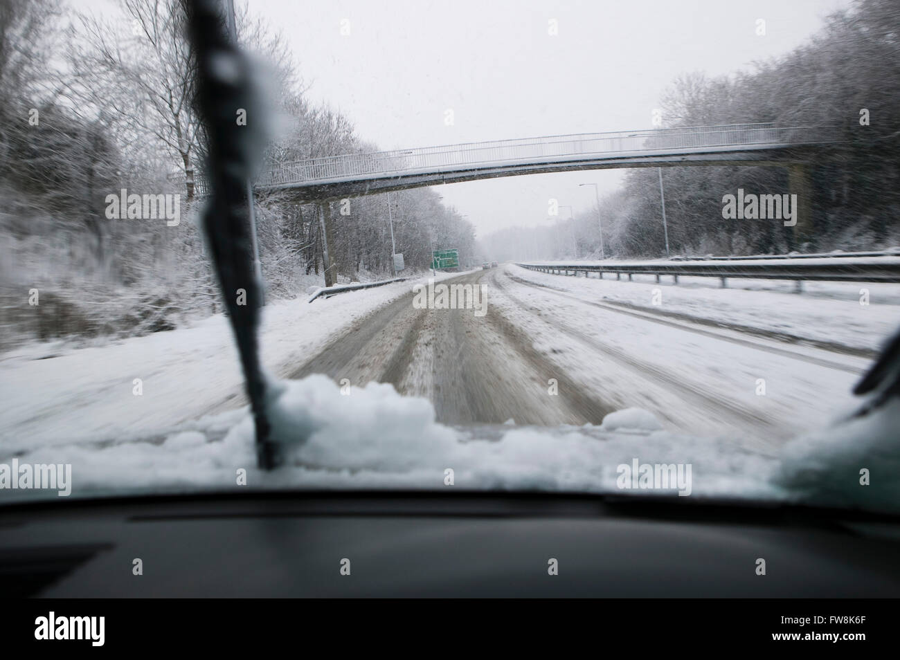 View Through The Windscreen Uk High Resolution Stock Photography and ...