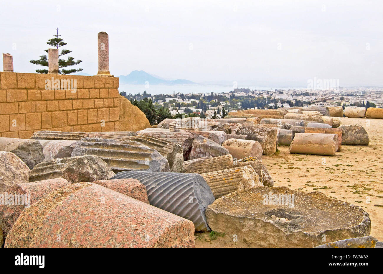 Ruins of Carthage, Tunisia Stock Photo - Alamy