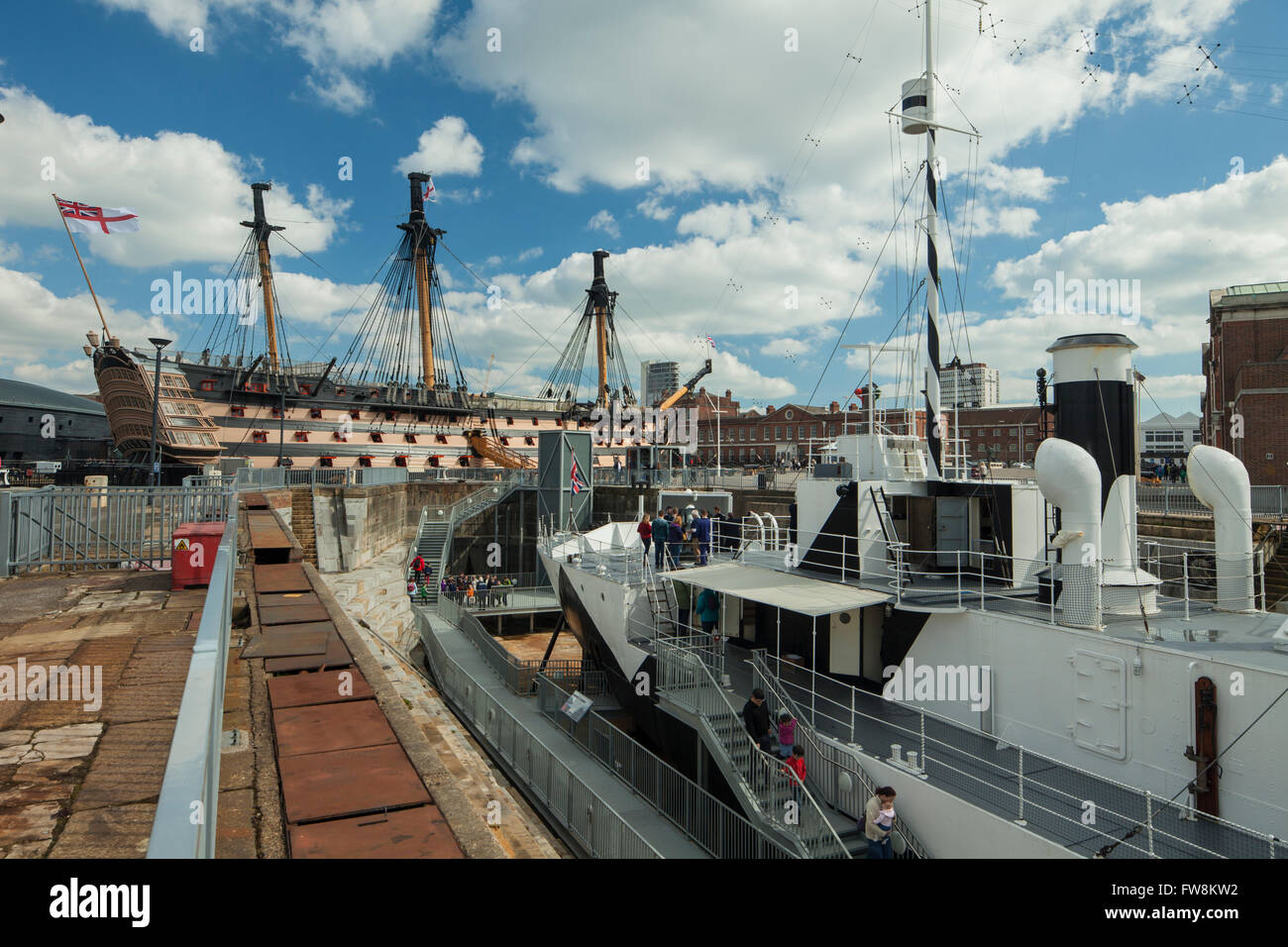 Portsmouth Historic Dockyard Stock Photo - Alamy