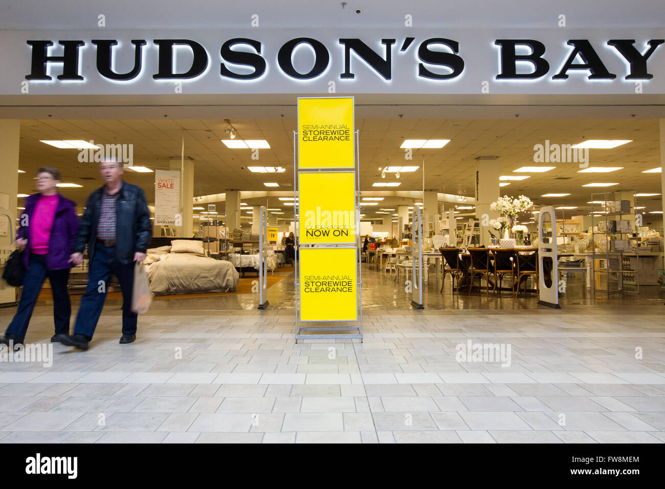 The Hudson's Bay department store at the Cataraqui Town Centre in ...