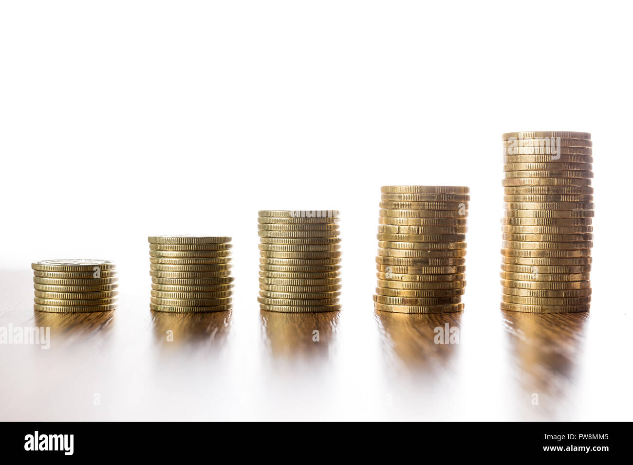 Towers of coins hi-res stock photography and images - Alamy