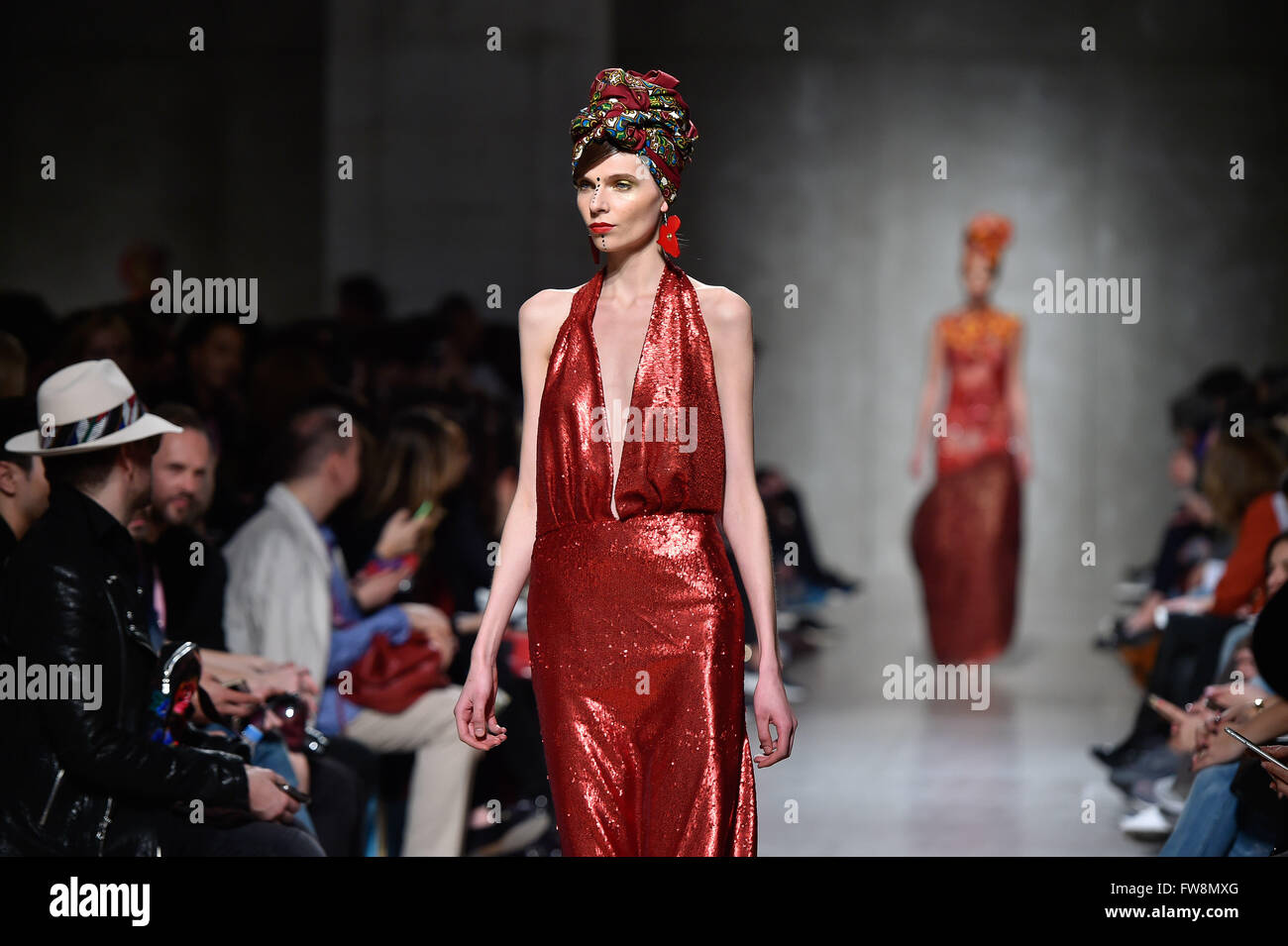 Portugal, Lisbon,Mar. 13,2016 - LISBOA FASHION WEEK - A model walks the runway Nadir Tati Fall ...