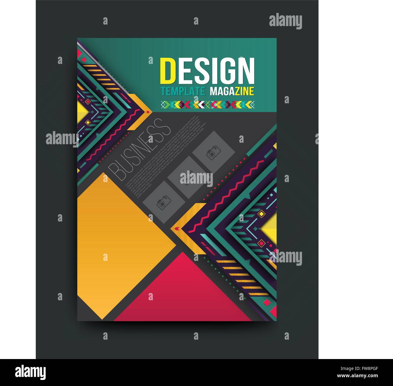 Vector brochure, flyer, magazine cover and poster template. Vector ...