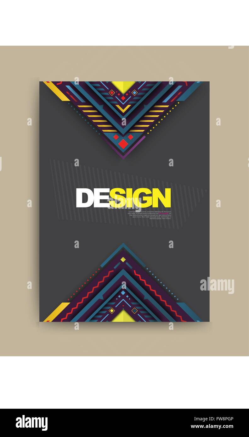 Vector brochure, flyer, magazine cover and poster template. Vector ...