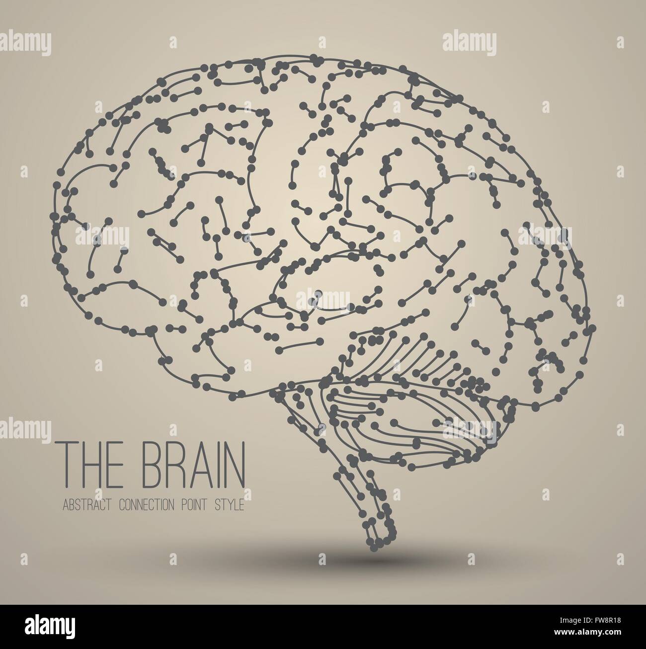 Creative concept of the human brain, vector illustration Stock Vector ...