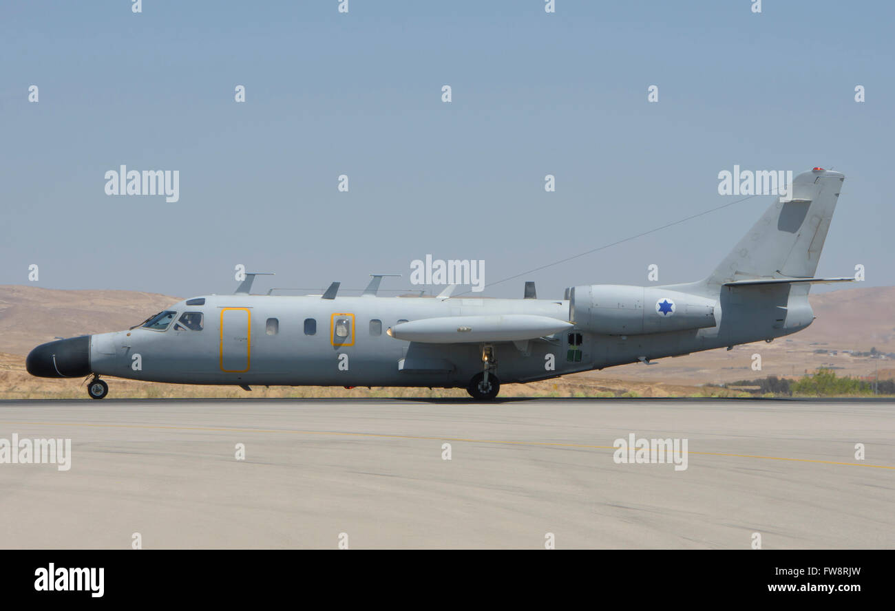 An Israeli Air Force IAI 1124N Sea Scan at Nevatim Air Base, Israel ...