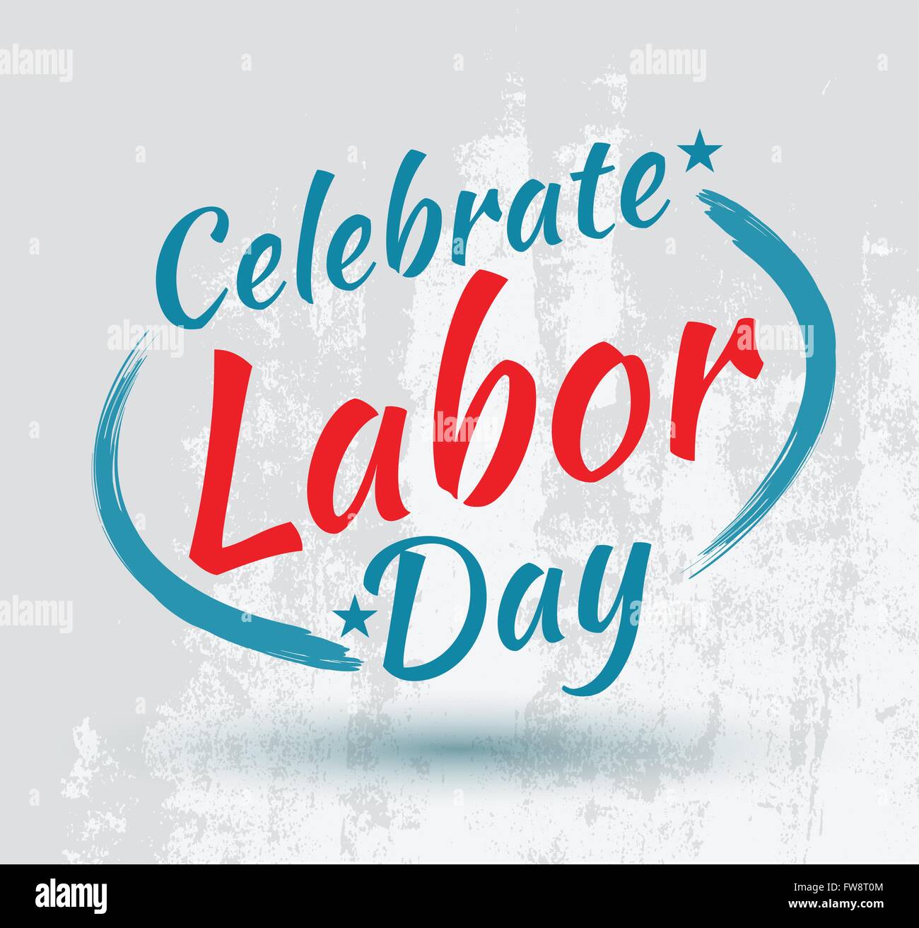 Celebrate Labor day card. text signs. vector illustration Stock Vector ...
