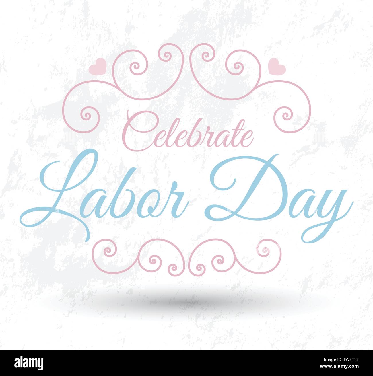 Celebrate Labor day card. text signs. vector illustration Stock Vector ...