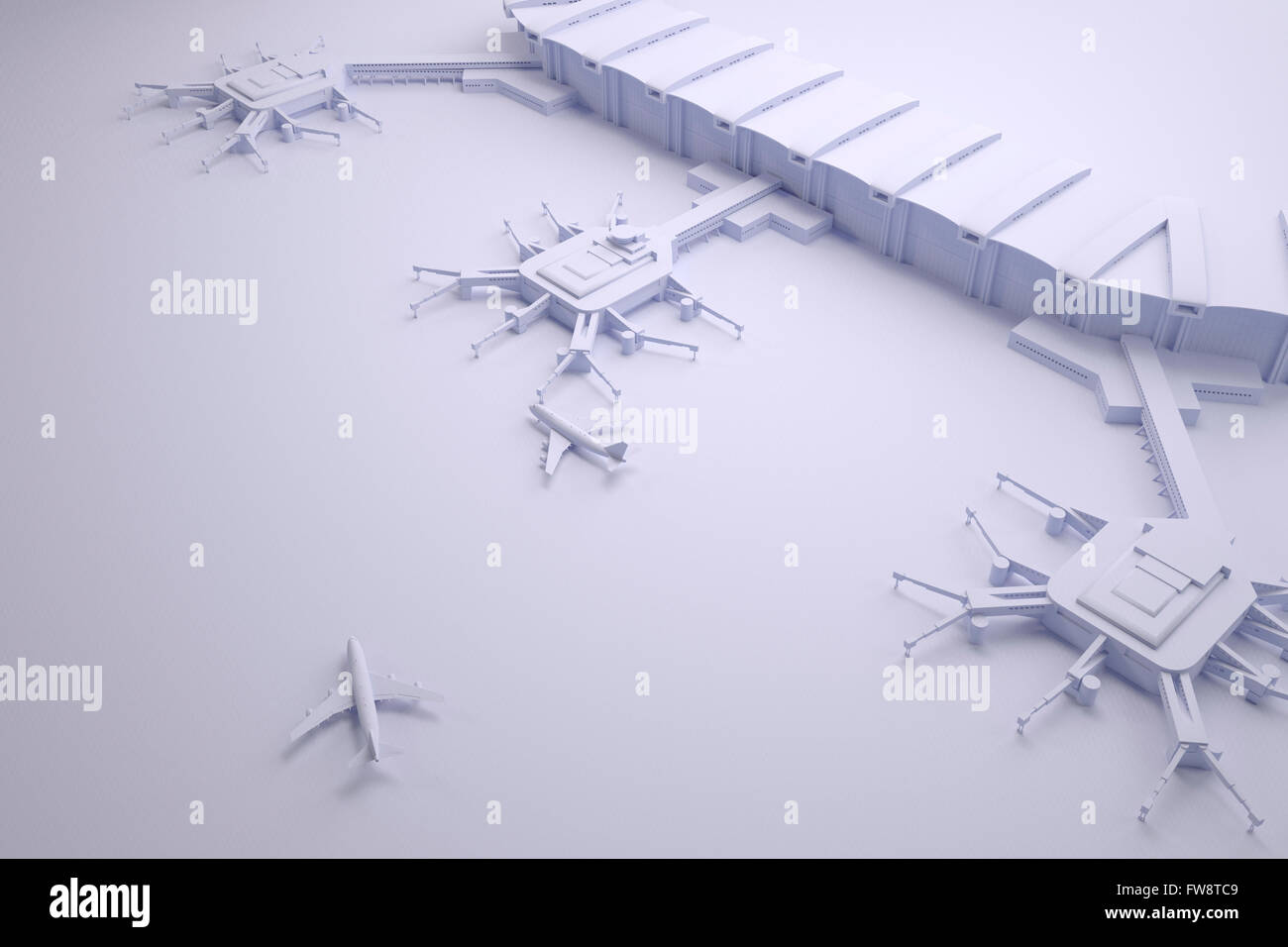 Airport terminal, exit airplane boarding, traveling, the output ...