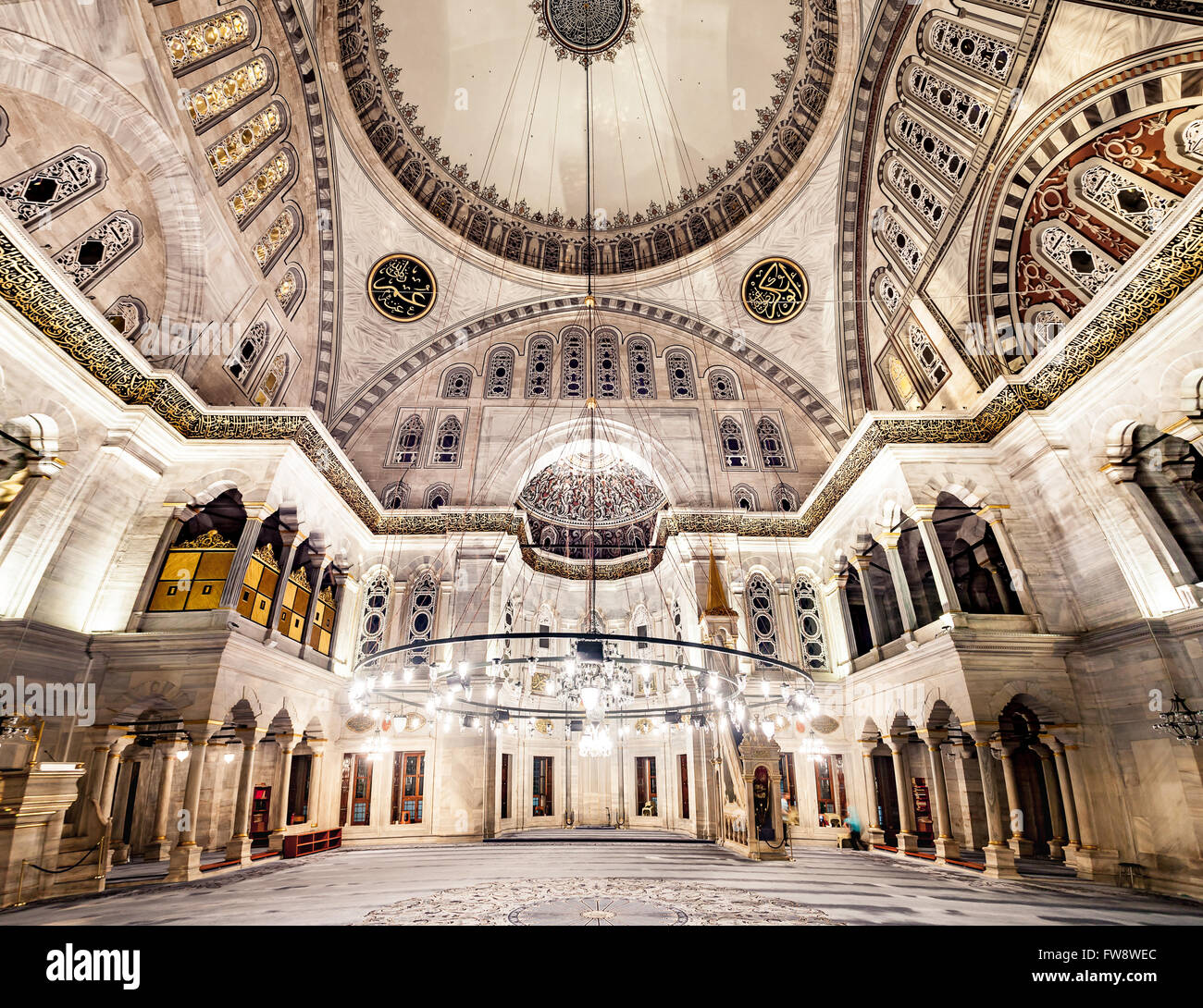 Blue Mosque interior Stock Photo - Alamy