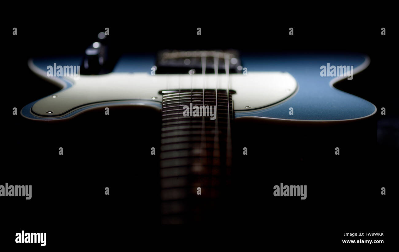 Electric guitar blue hi-res stock photography and images - Alamy