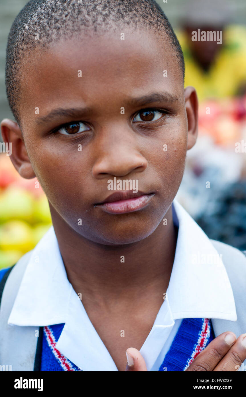Portrait of a boy, east CBD, Maseru, Lesotho Stock Photo - Alamy