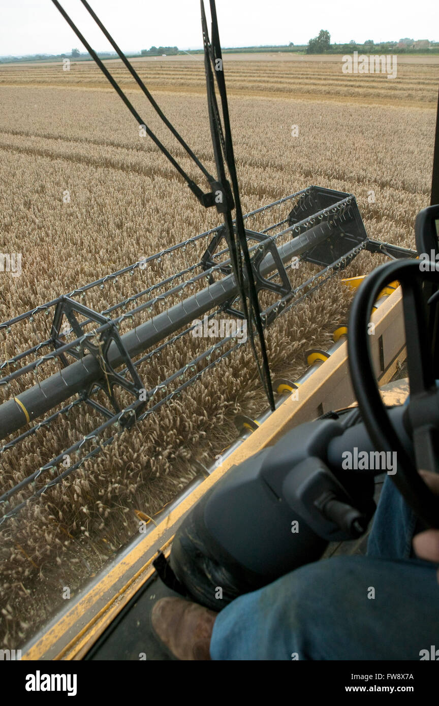 John Deere Combine Harvester Inside Cab