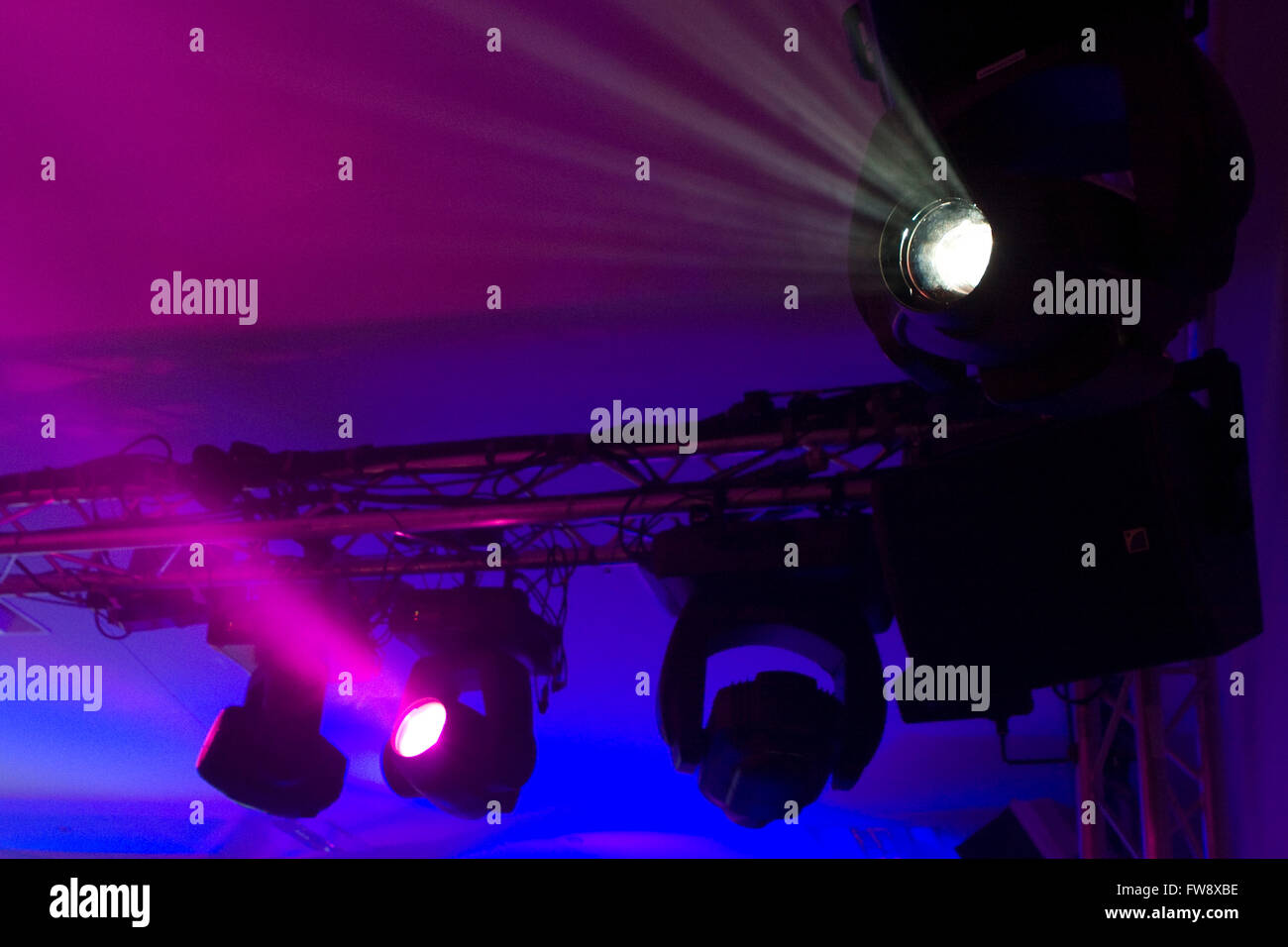 Detail of a stage lighting rig or set up similair to set ups that are ...
