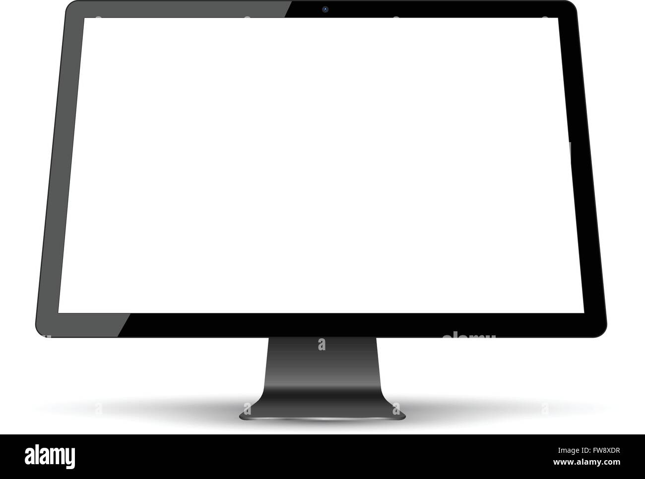 Monitor Set Mockup Vector Realistic Object Can Use For Printing And