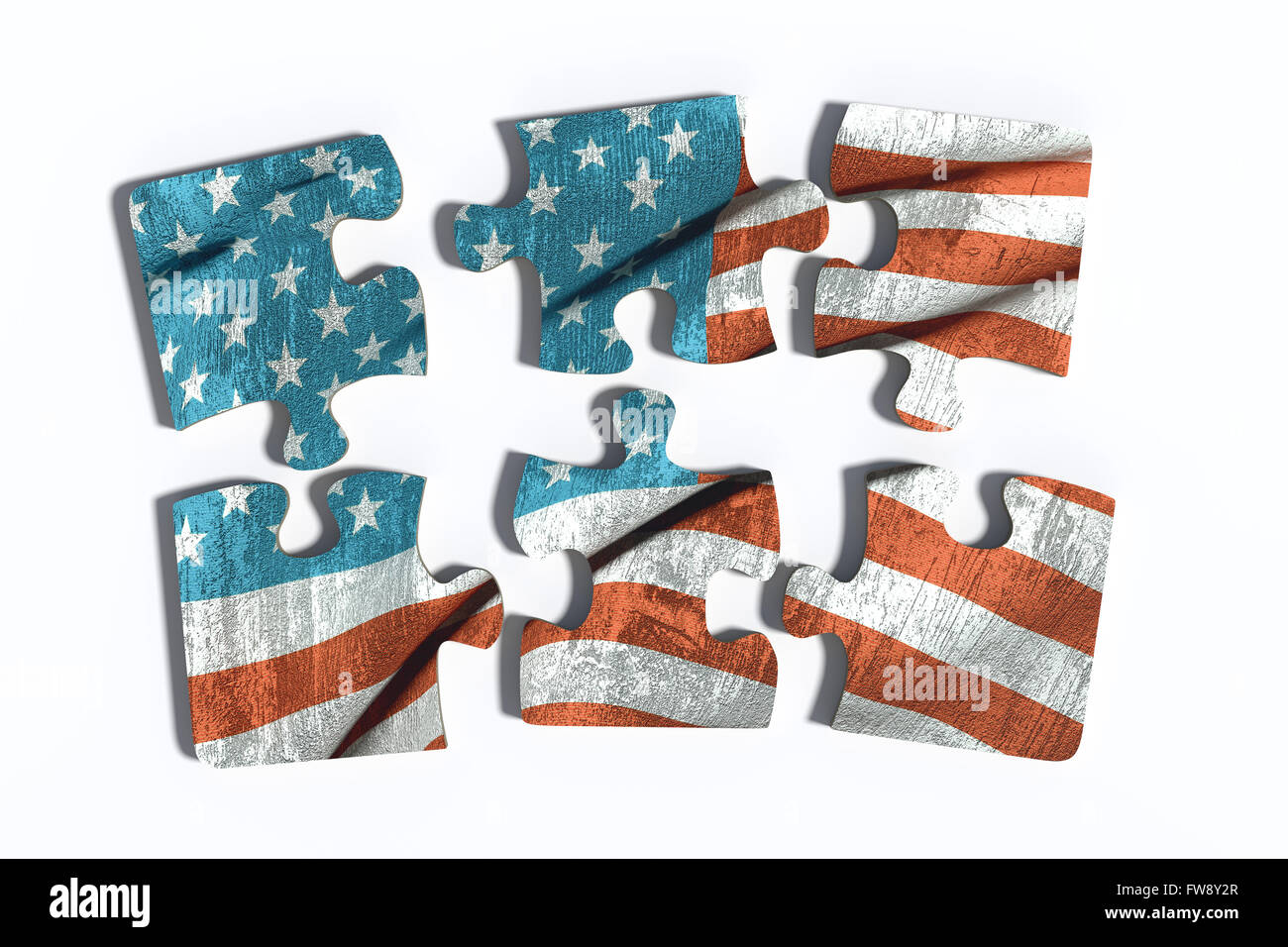 American flag puzzle hi-res stock photography and images - Alamy