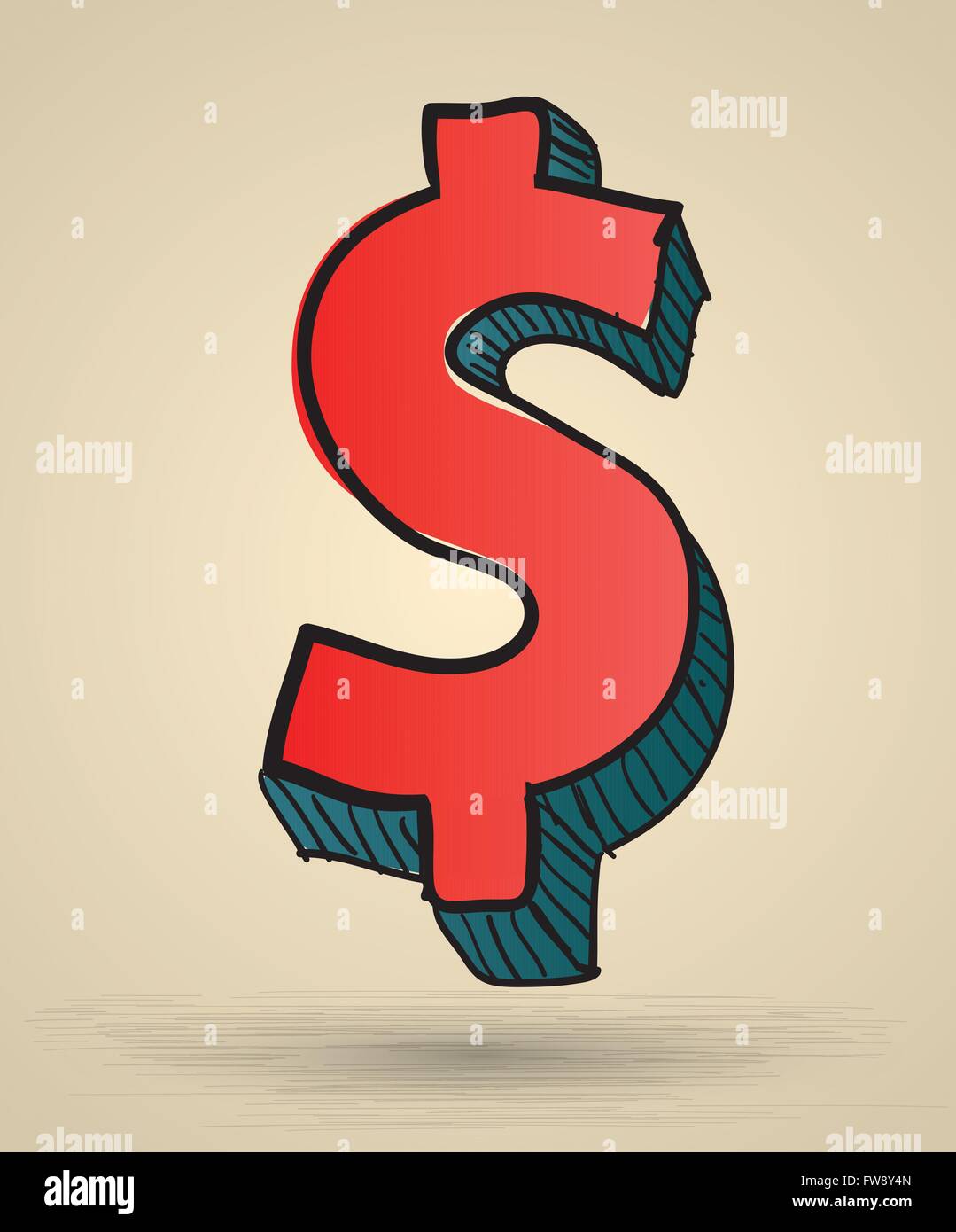 Abstract vector Illustration. Hand drawn sign. Can use for printing and ...