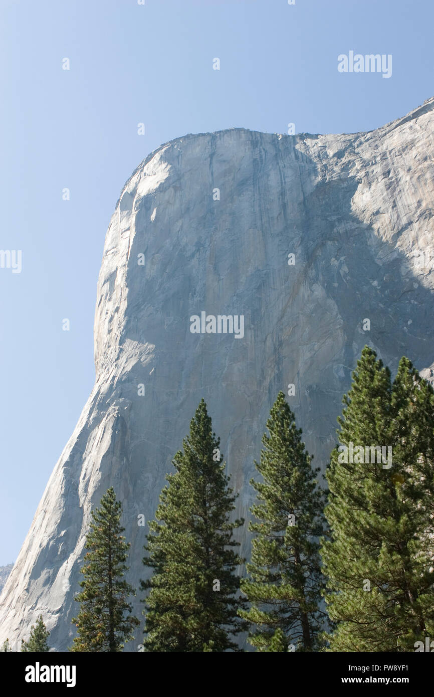 Yosemite National Park, California, USA, showing El Capitan a 3000ft ...