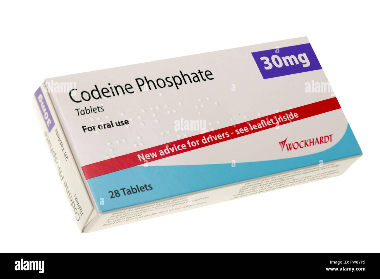 Box of 28 Codeine Tablets from Wockhardt Stock Photo - Alamy