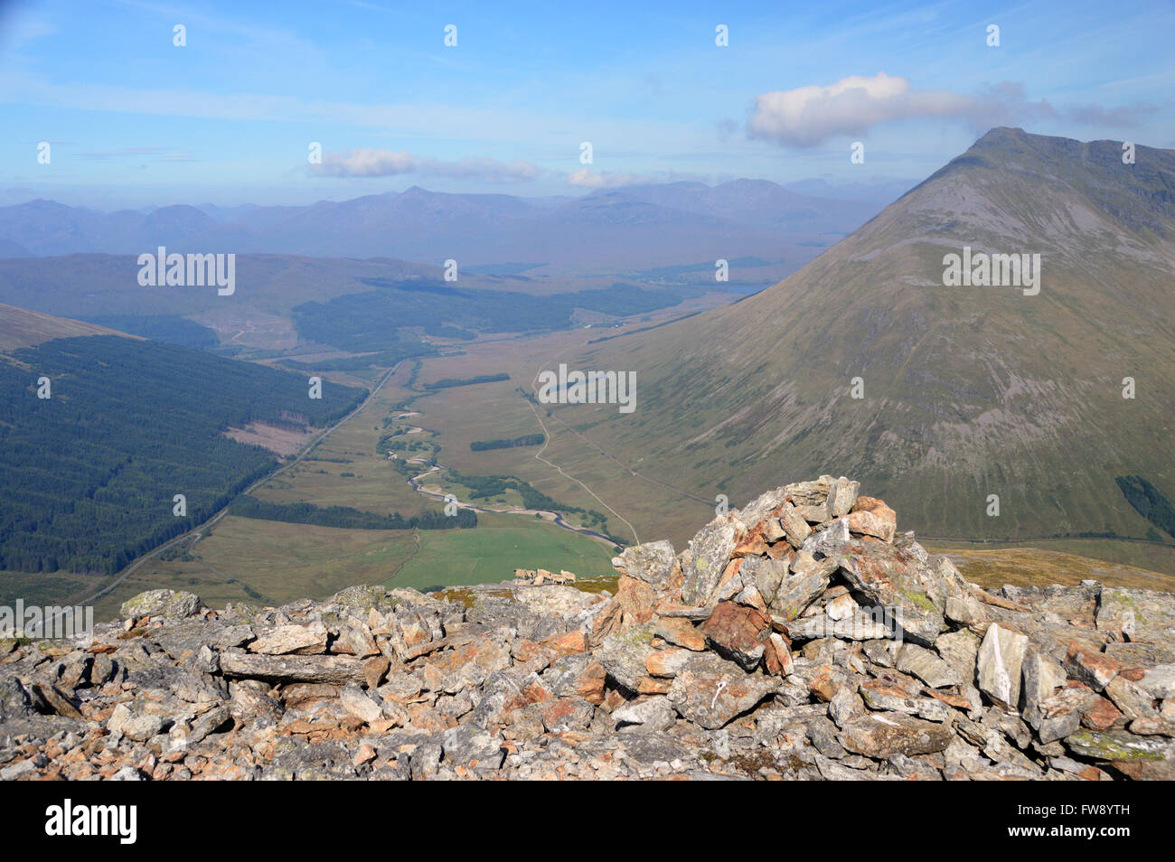 The Munro Beinn Dorain from the Summit of the Corbett Beinn Odhar Stock ...
