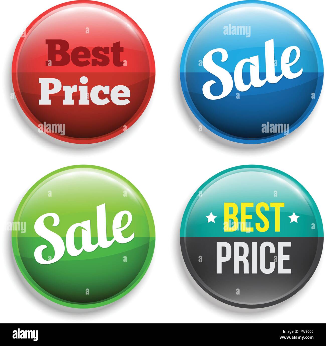 Circle banners set. Vector illustration. Can use for promotion printing ...