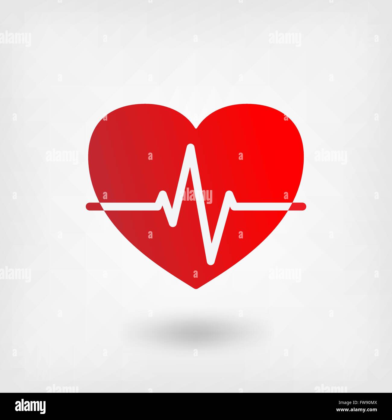 heart cardiogram symbol Stock Vector Image & Art - Alamy