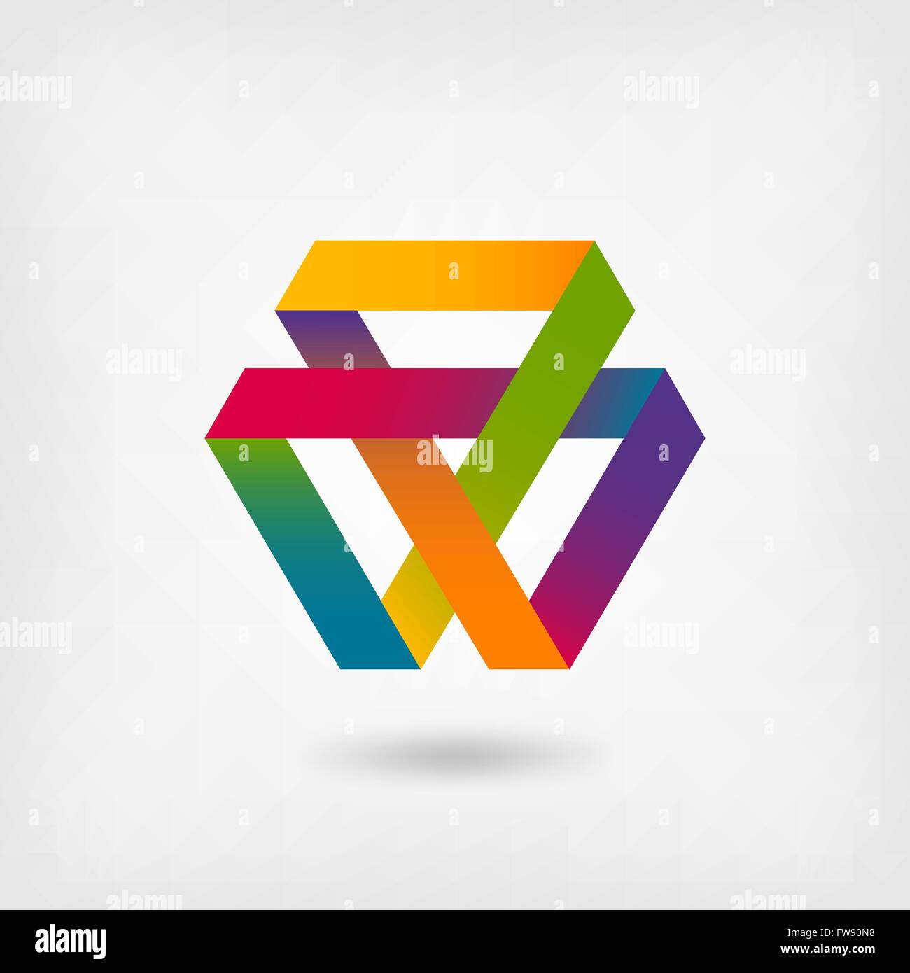 Mobius strip multi-color symbol Stock Vector Image & Art - Alamy