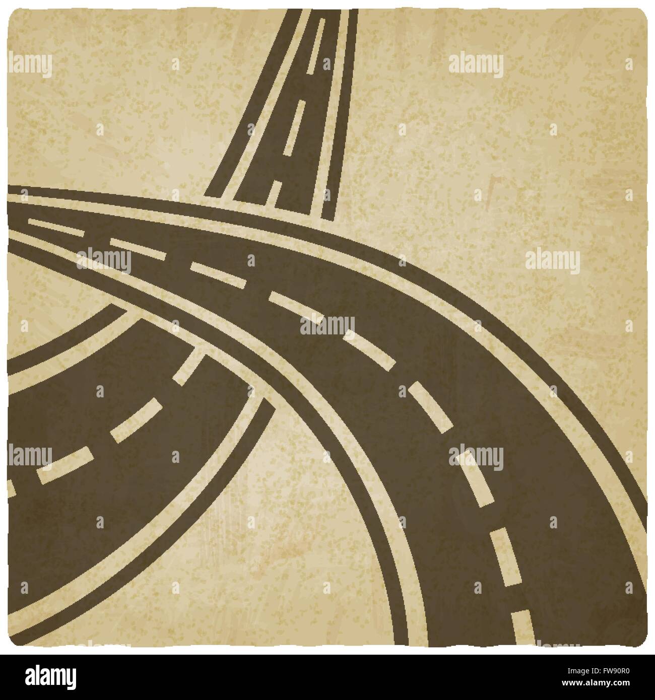 Crossed roads hi-res stock photography and images - Alamy