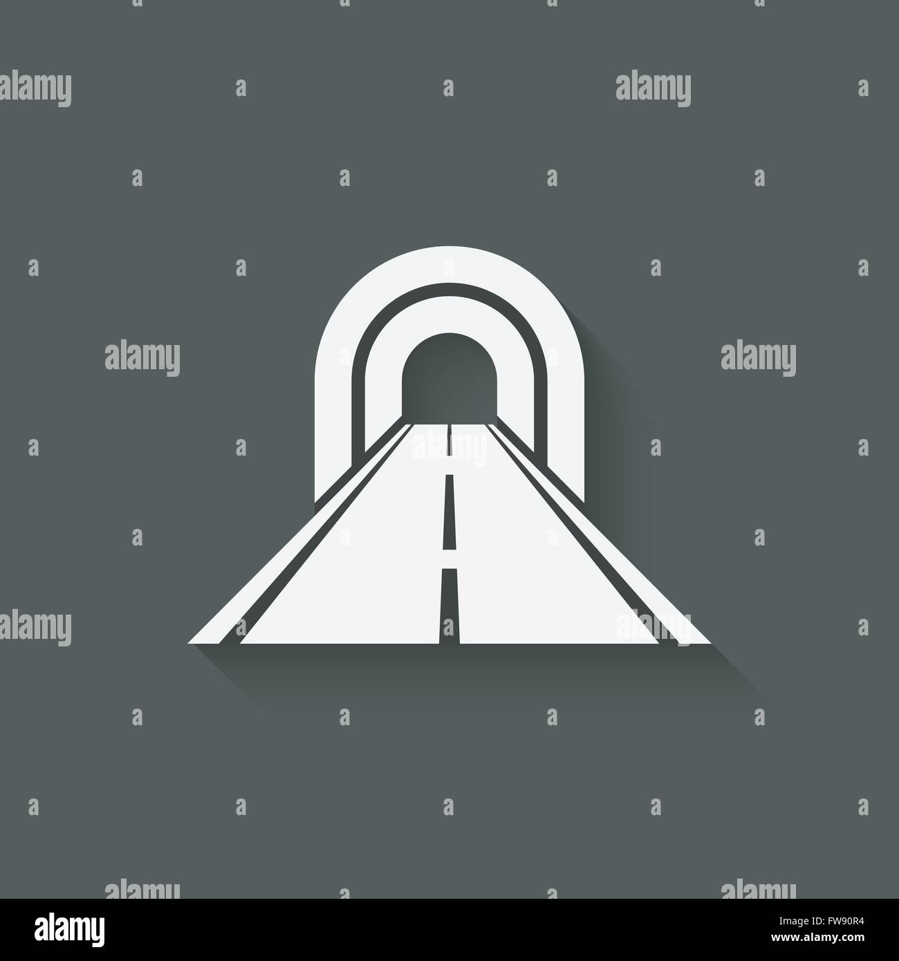 road through tunnel symbol Stock Vector Image & Art - Alamy