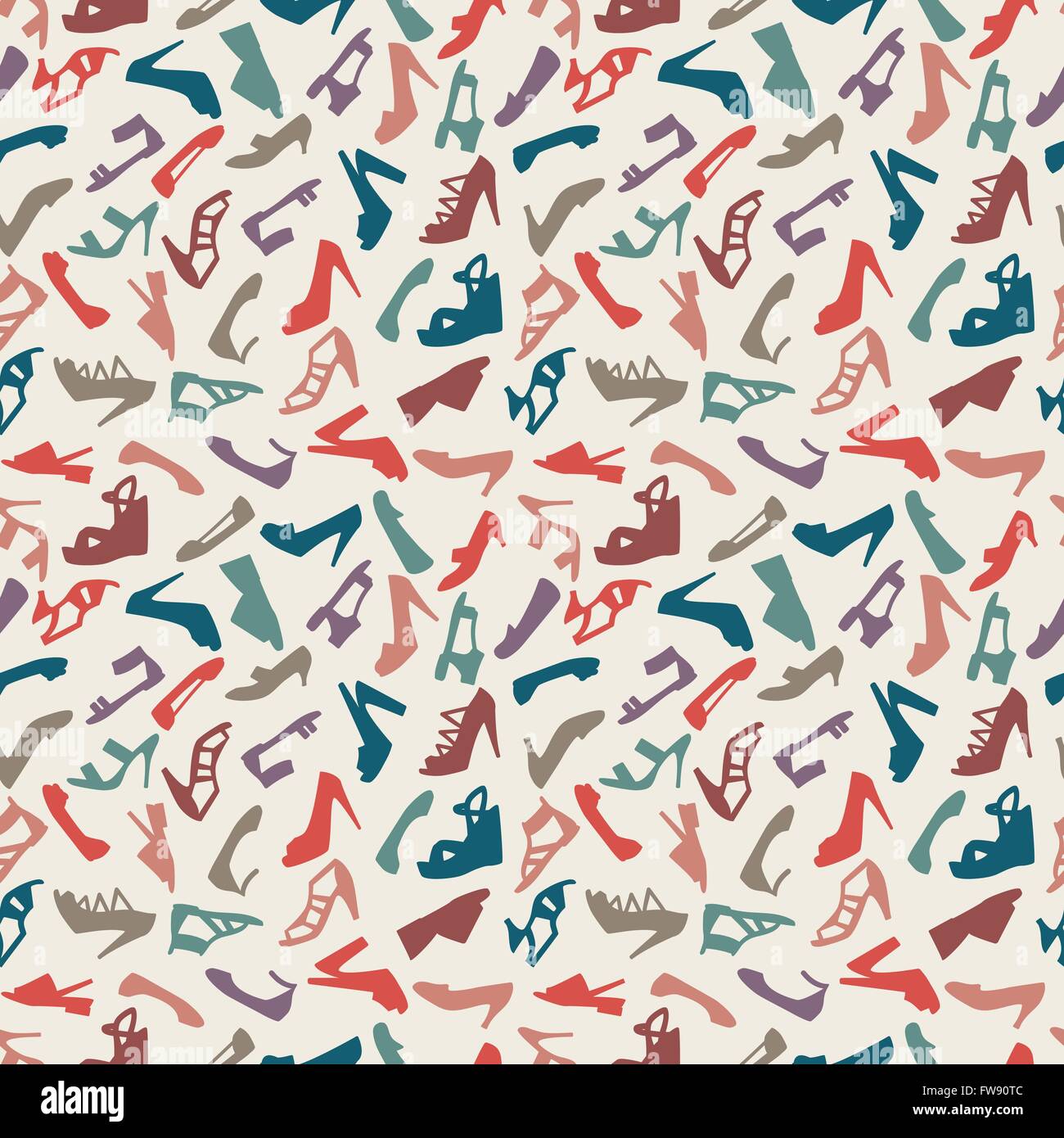 women shoes seamless pattern Stock Vector Image & Art - Alamy