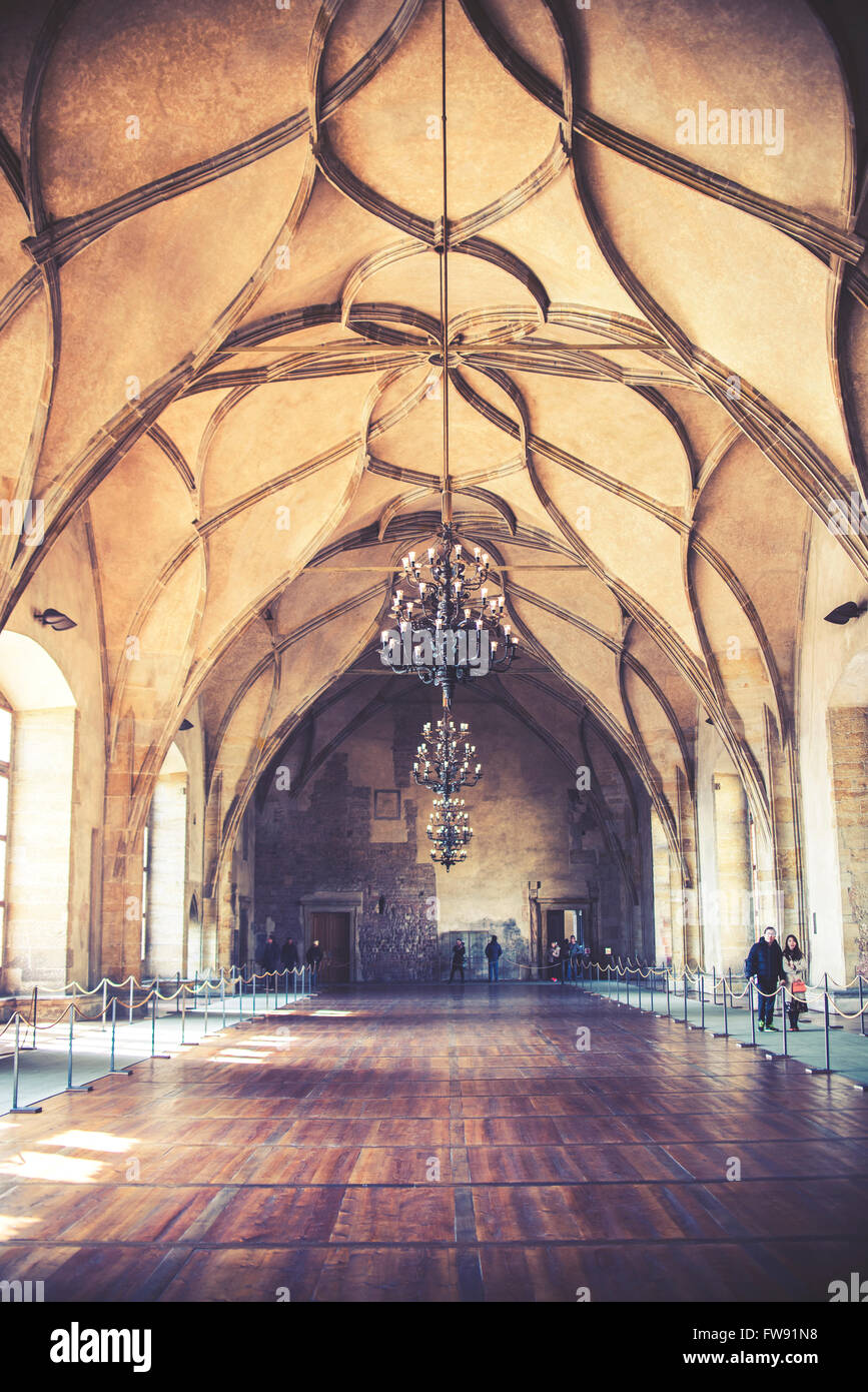 Vladislav hall prague old royal palace hi-res stock photography and ...
