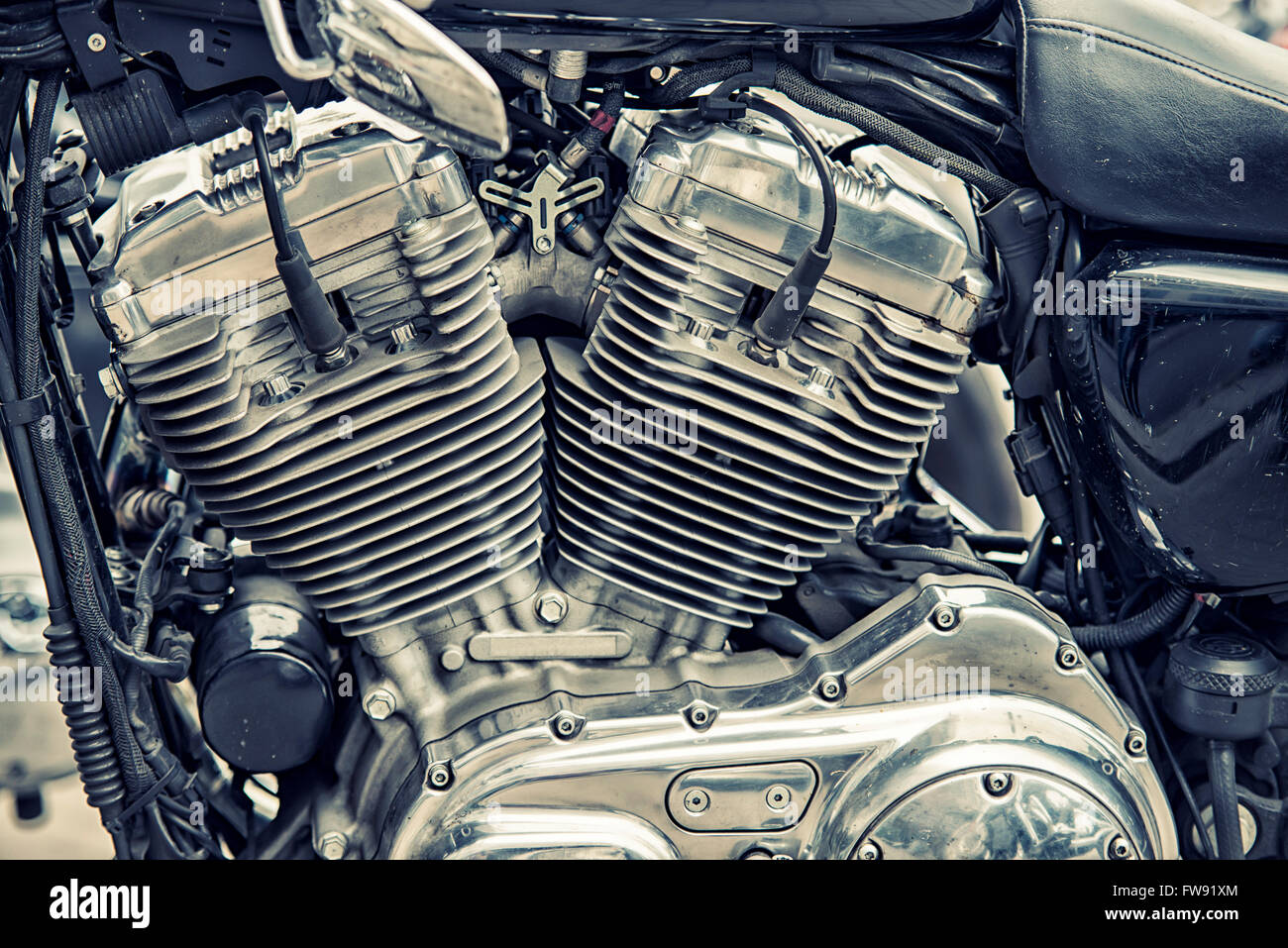 detail of motorcycle engine Stock Photo - Alamy