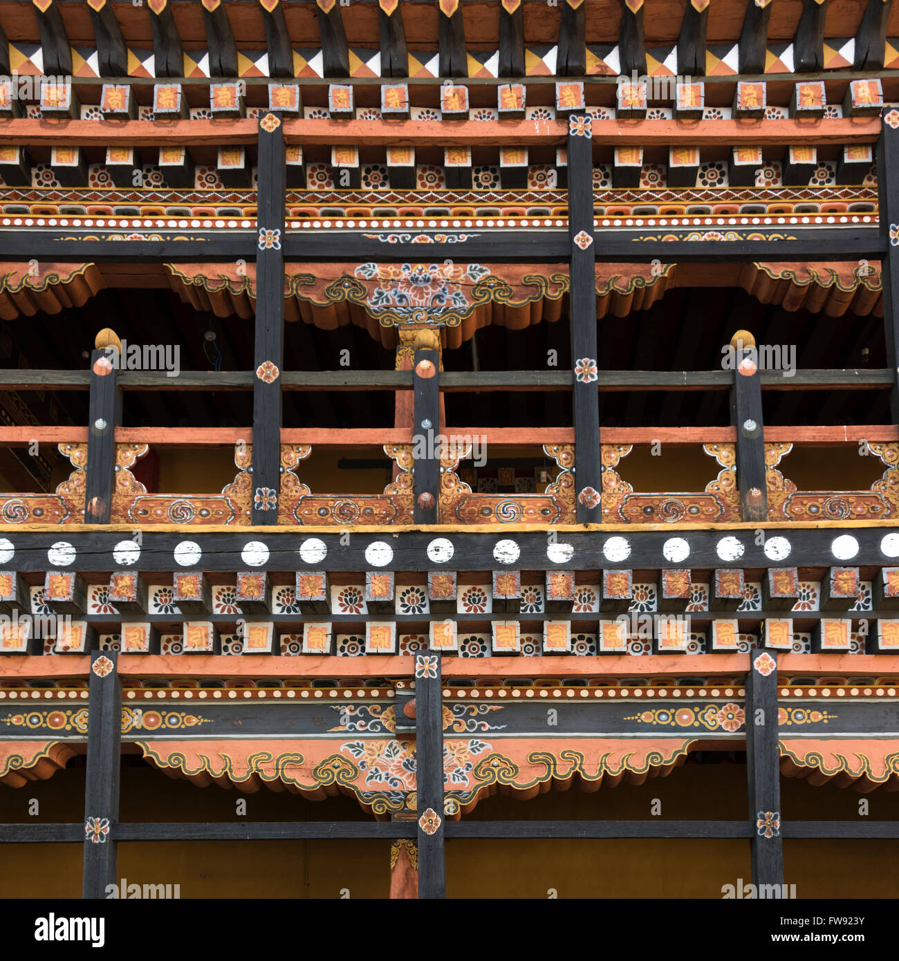 Architecture balcony bhutan building hi-res stock photography and ...