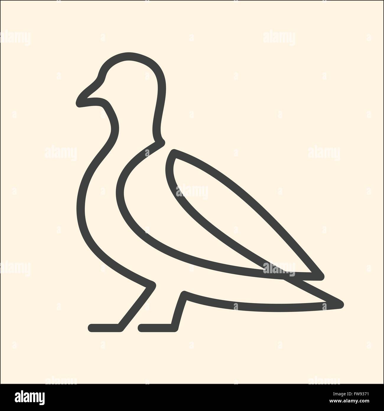 Pigeon logo hi-res stock photography and images - Alamy