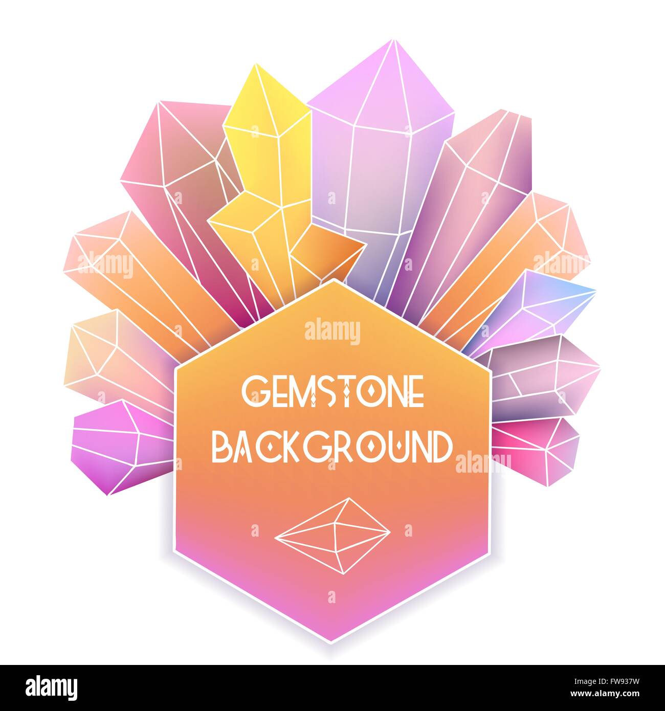 Crystal frame vector vectors hi-res stock photography and images - Alamy