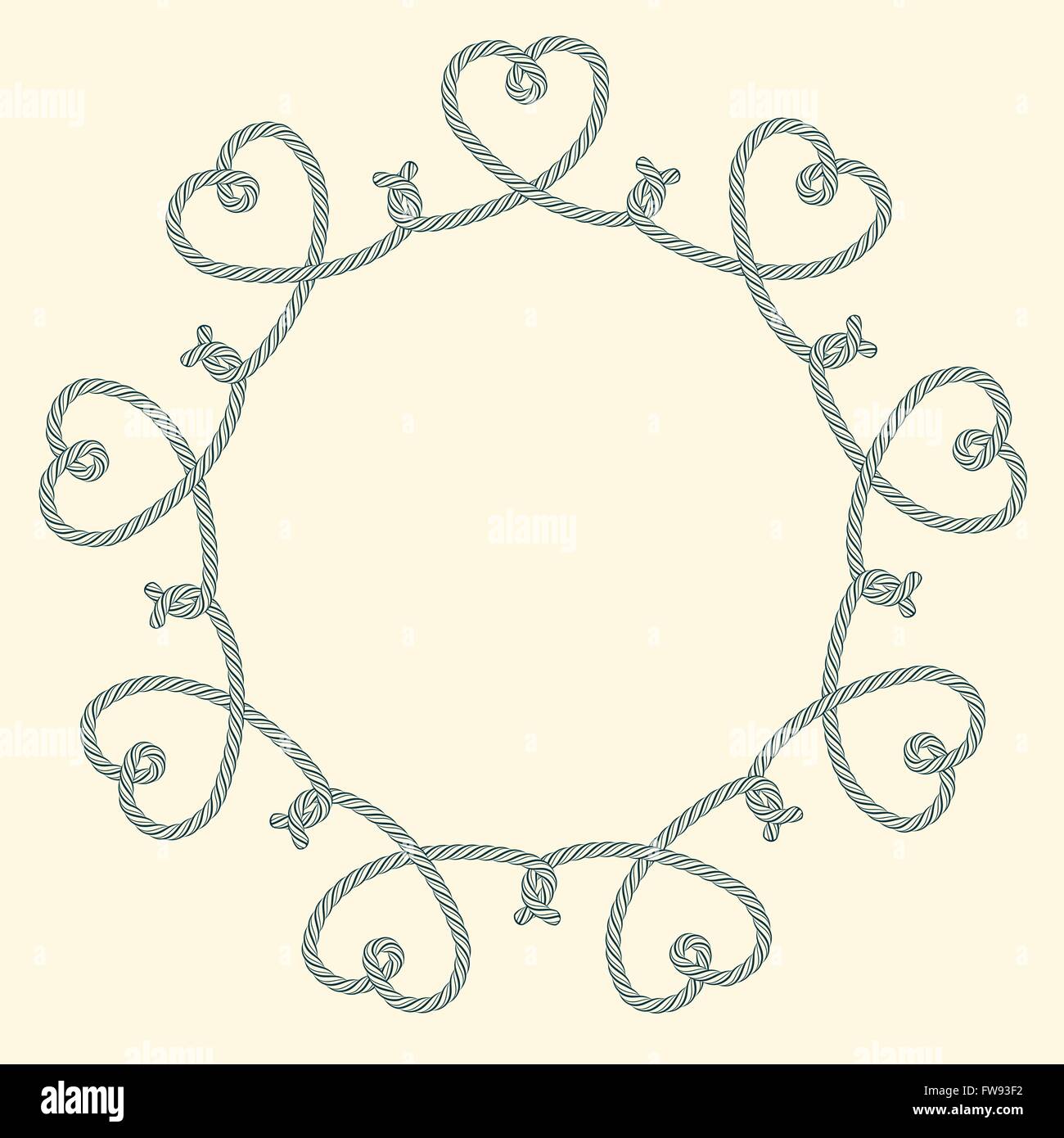 Rope round knot Stock Vector Images - Alamy