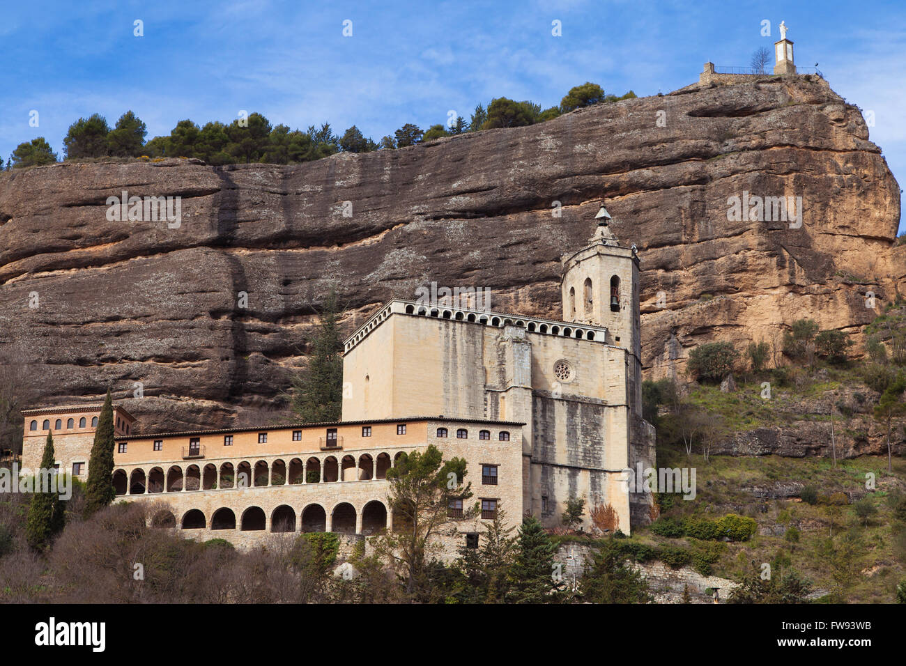 Basilica of Virgen de la Pena in Graus, Aragon, Spain Stock Photo - Alamy