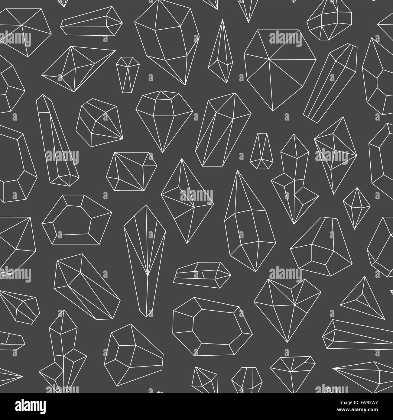 Gemstone line art Stock Vector Images - Alamy