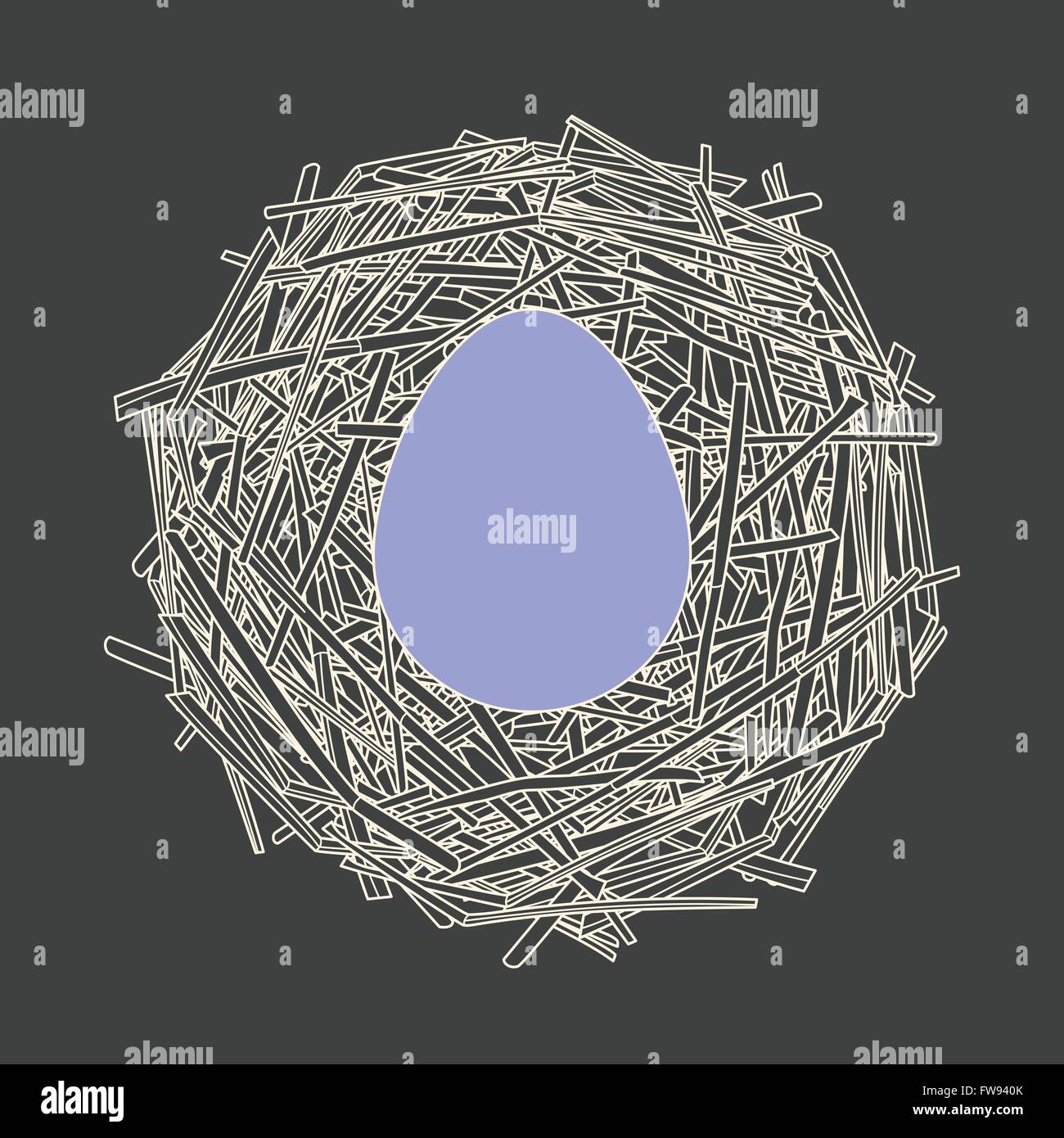 Nest egg Stock Vector Images - Alamy