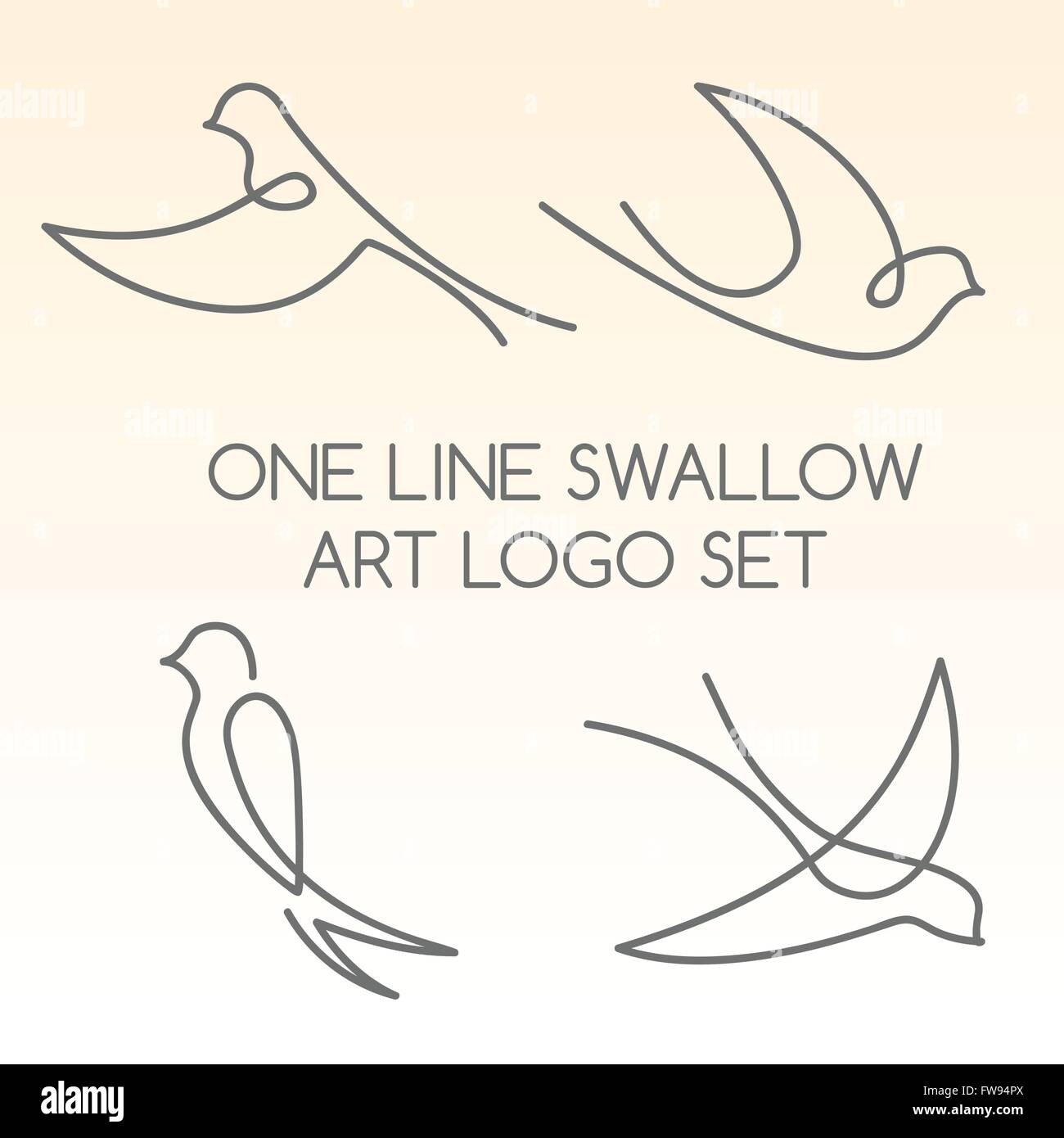 Simple one line logo hi-res stock photography and images - Alamy