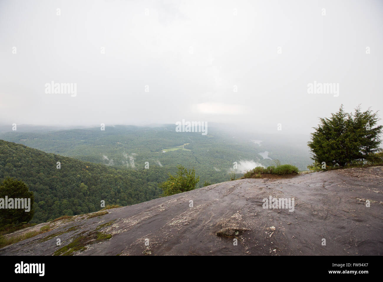 Summit of Table Rock mountain in Table Rock State Park in South ...