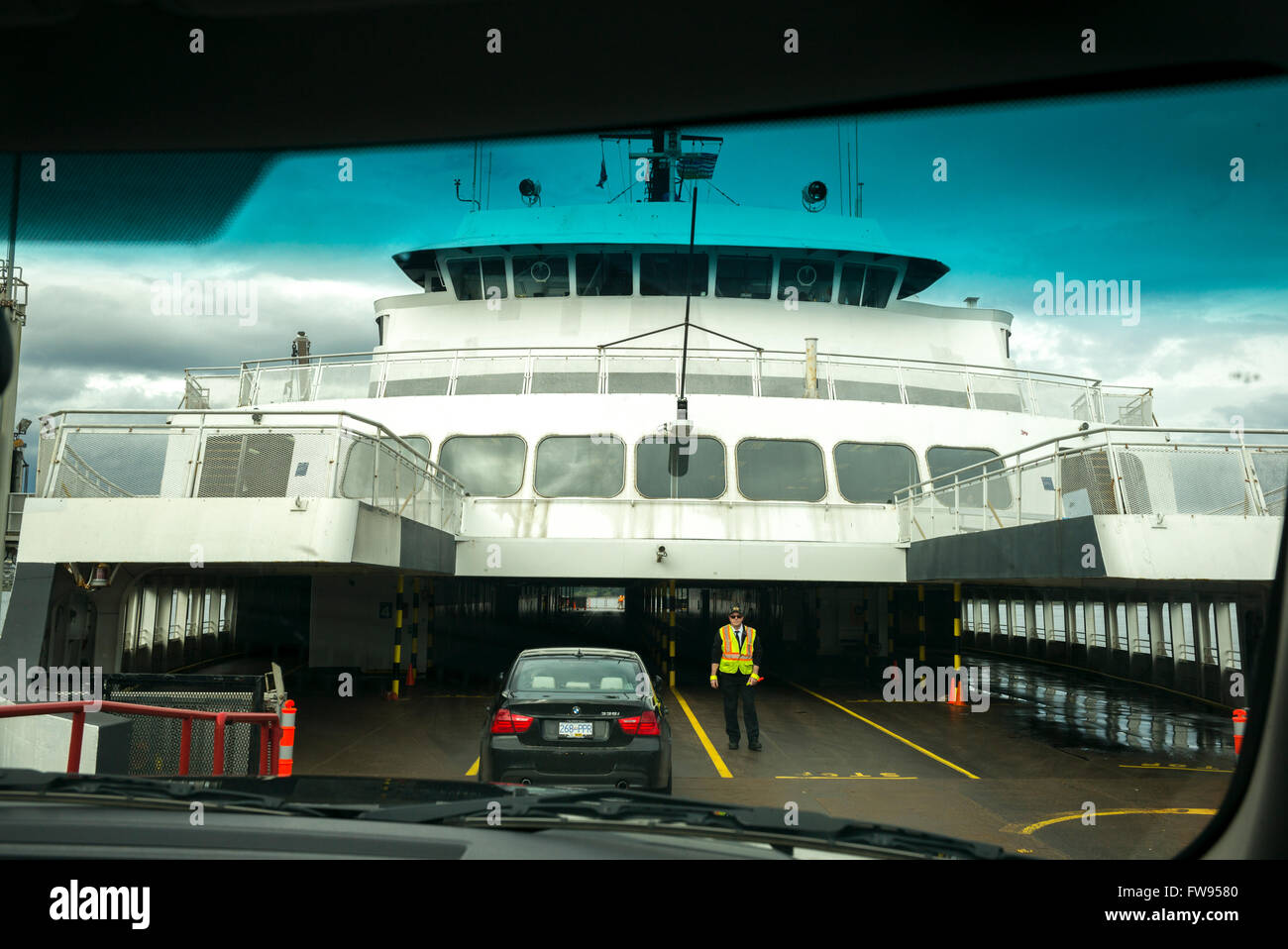 Cars loading onto a ferry, British Columbia, Canada Stock Photo - Alamy